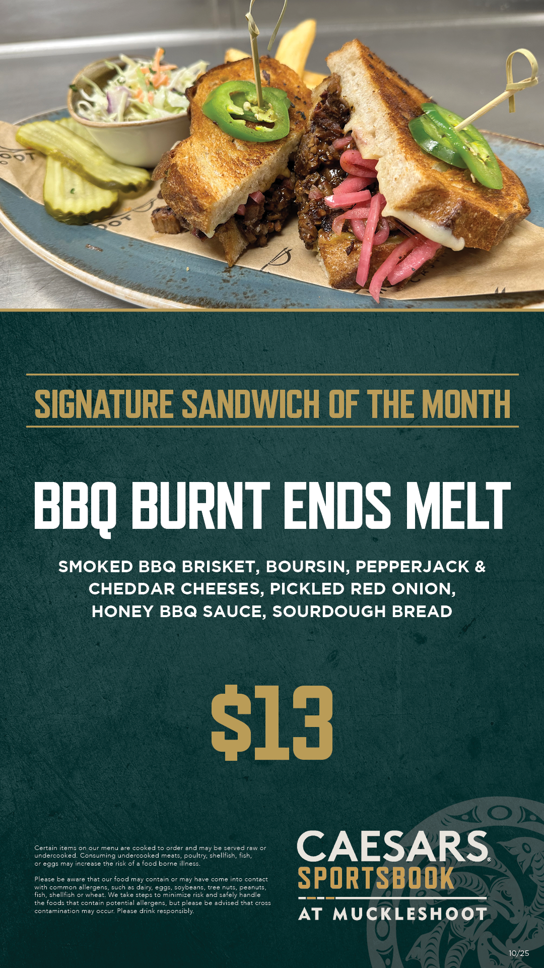 Caesars Sportsbook Restaurant | Muckleshoot Casino Resort