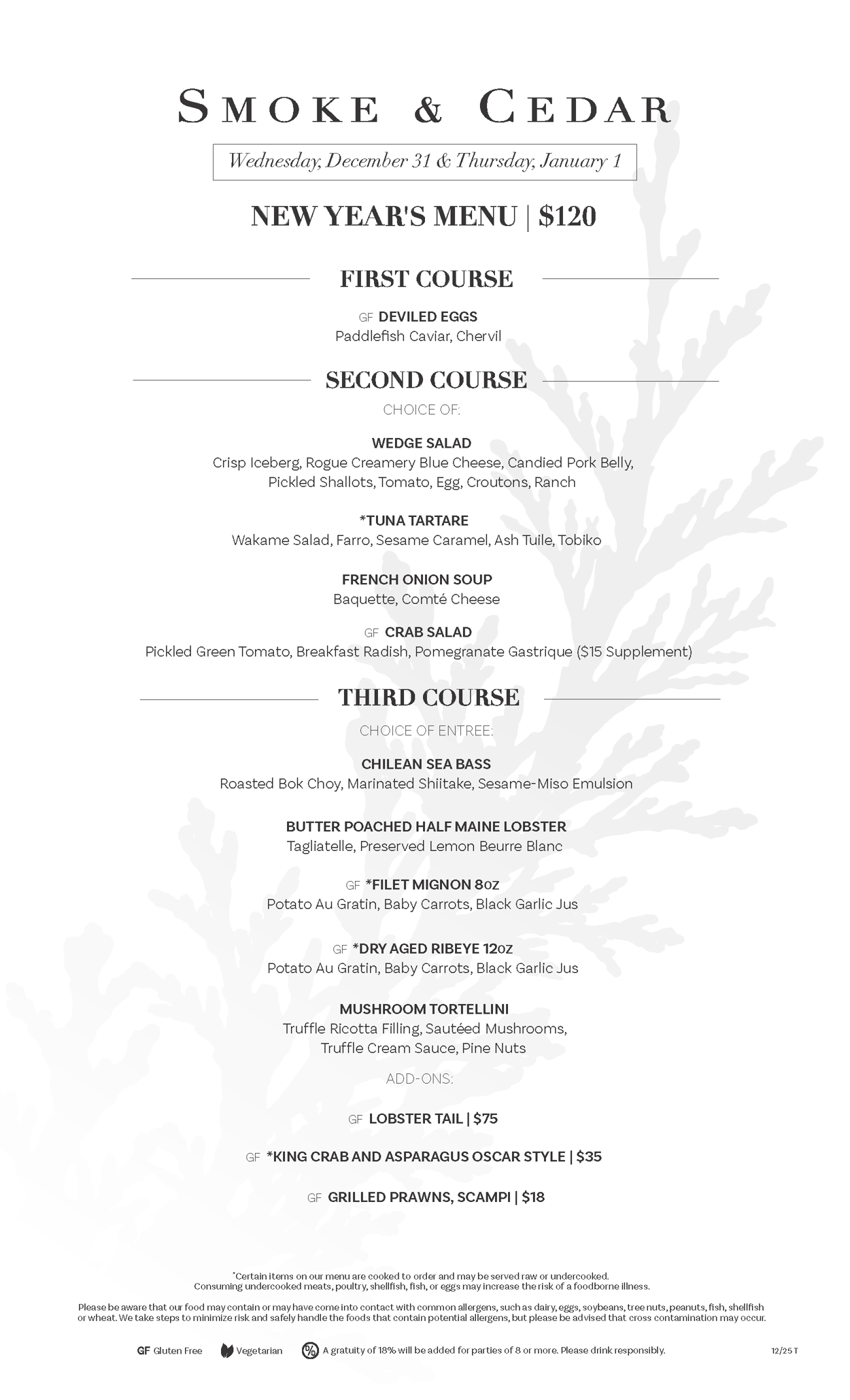 Smoke & Cedar | Muckleshoot Casino Resort | Restaurant | Steakhouse