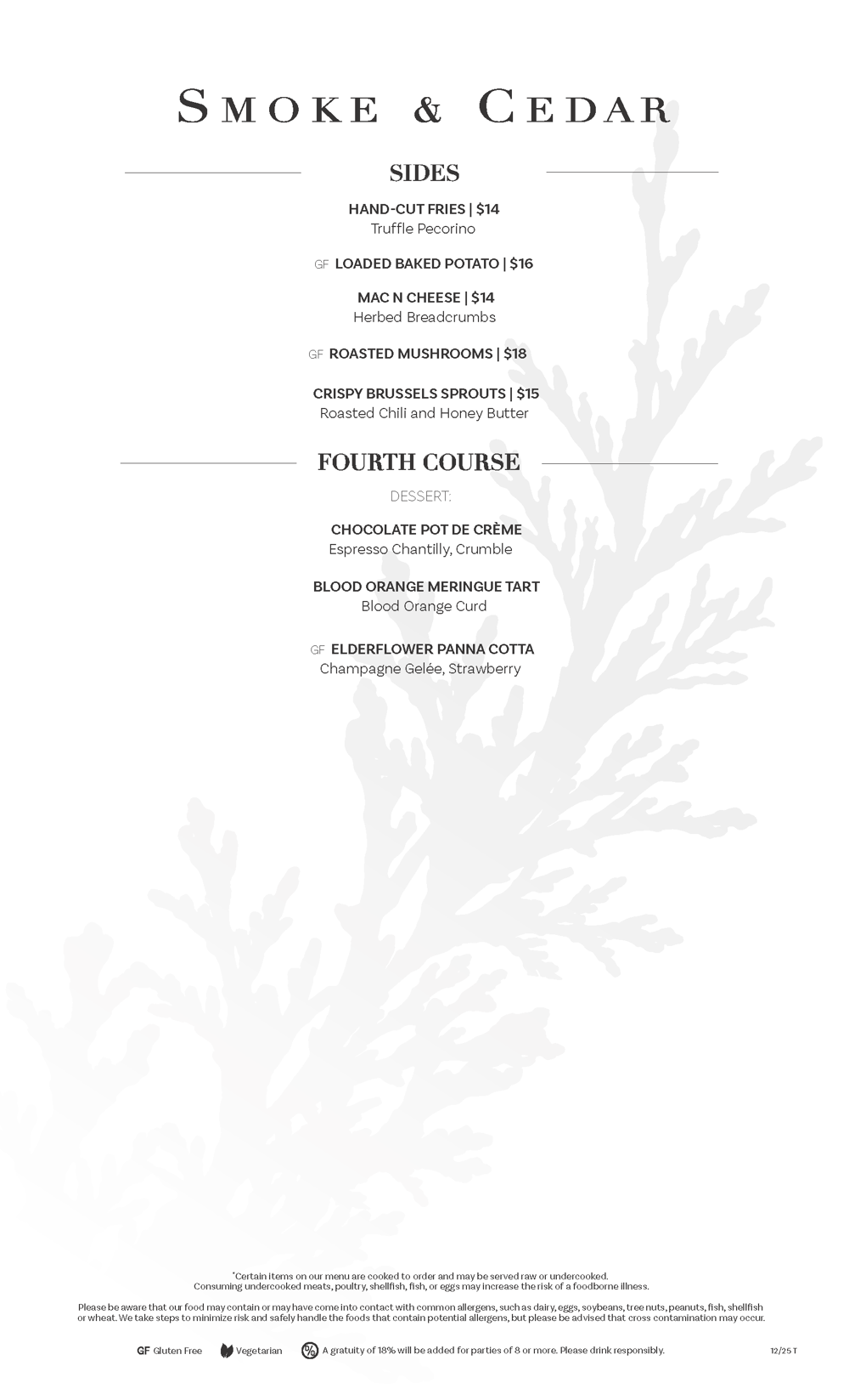 Smoke & Cedar | Muckleshoot Casino Resort | Restaurant | Steakhouse