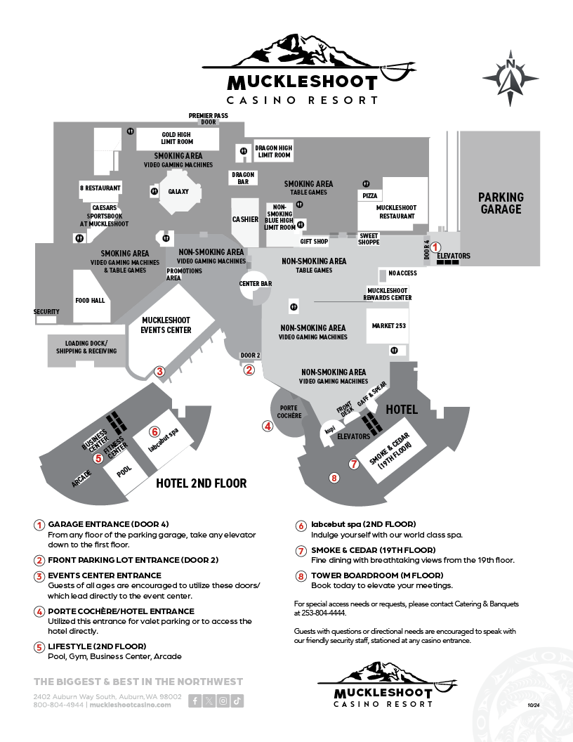 Property Map | Muckleshoot Casino Resort