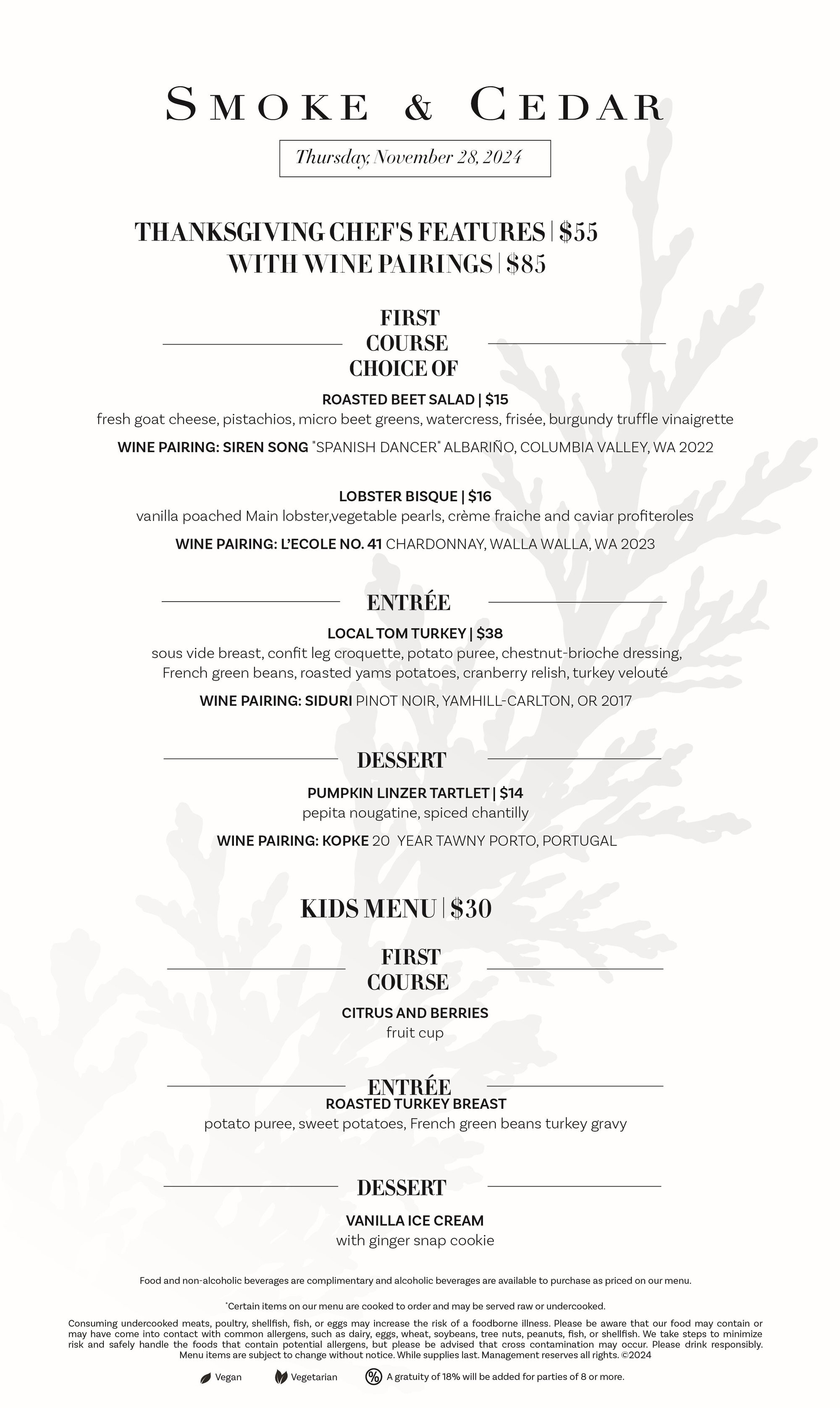 Smoke & Cedar | Muckleshoot Casino Resort | Restaurant | Steakhouse