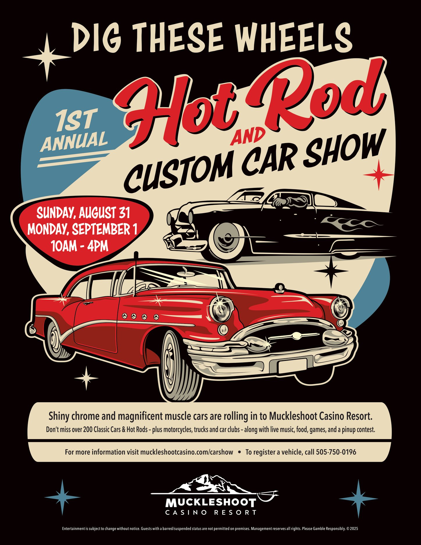 1st Annual Hot Rod & Custom Car Show | Muckleshoot Casino Resort